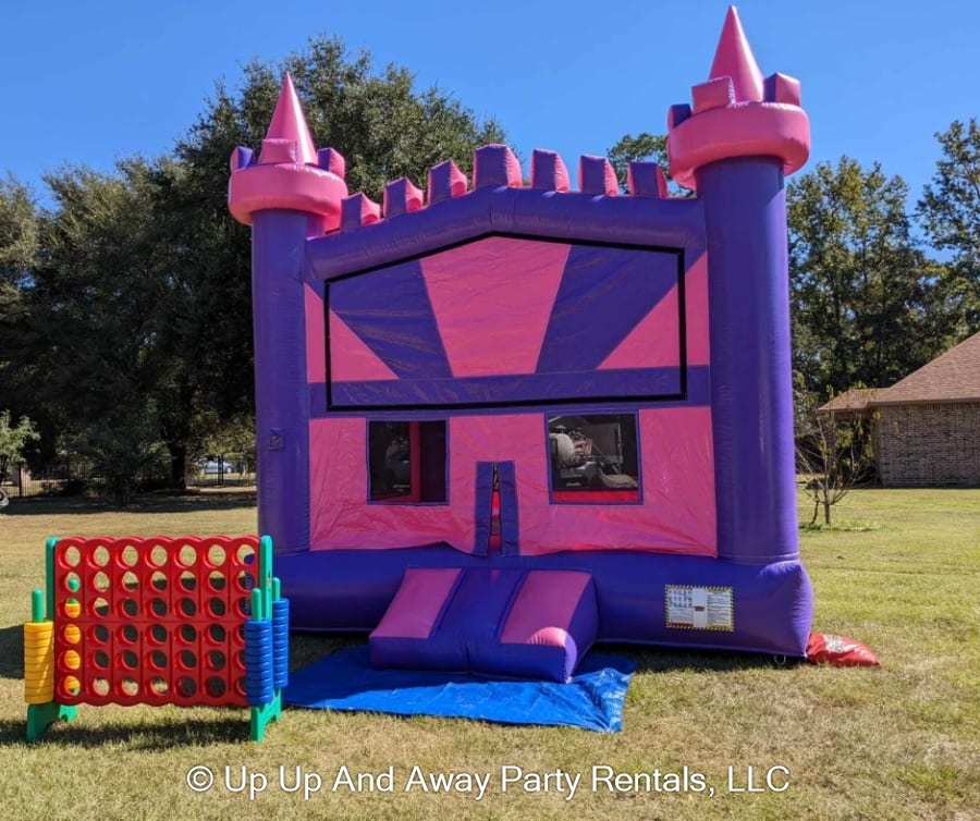 Pink & Purple Castle Bounce House - Party Rentals in Kingwood, Porter ...